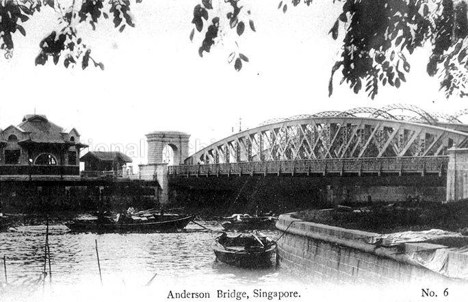 View of Anderson Bridge, constructed across the lowest point