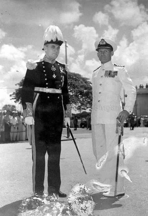 GOVERNOR SIR JOHN NICOLL IN FULL UNIFORM (1954) DURING THE