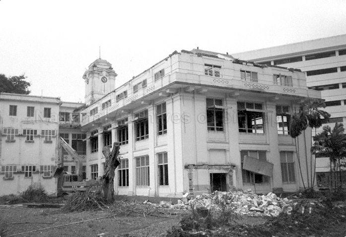 View of Bowyer Block which was partly demolished during