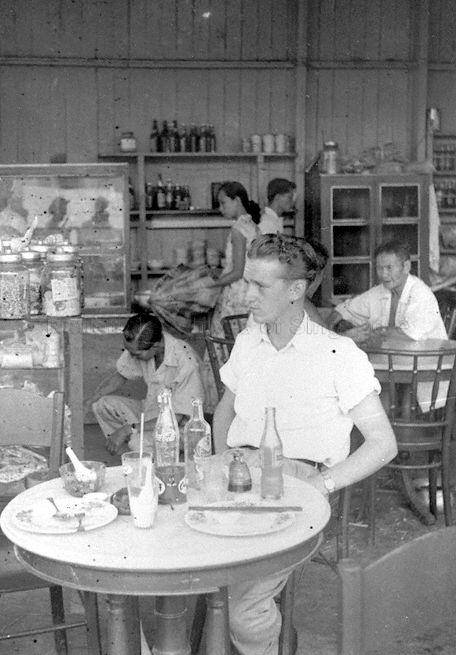 PHILIP GOWER AT A CHINESE COFFEE SHOP