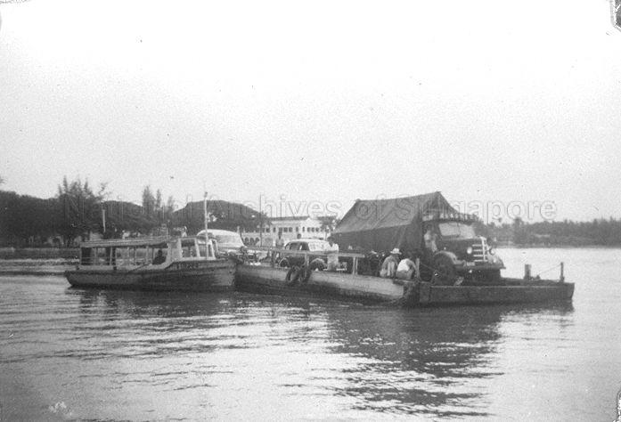 CAR FERRY AT MUAR, MALAYSIA