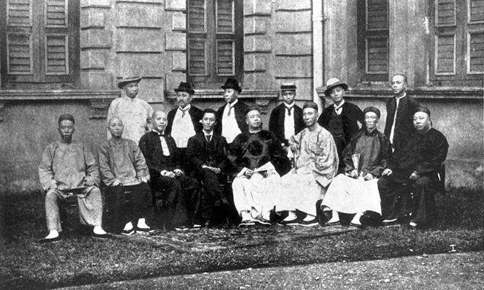Group photograph of the first Straits Chinese British