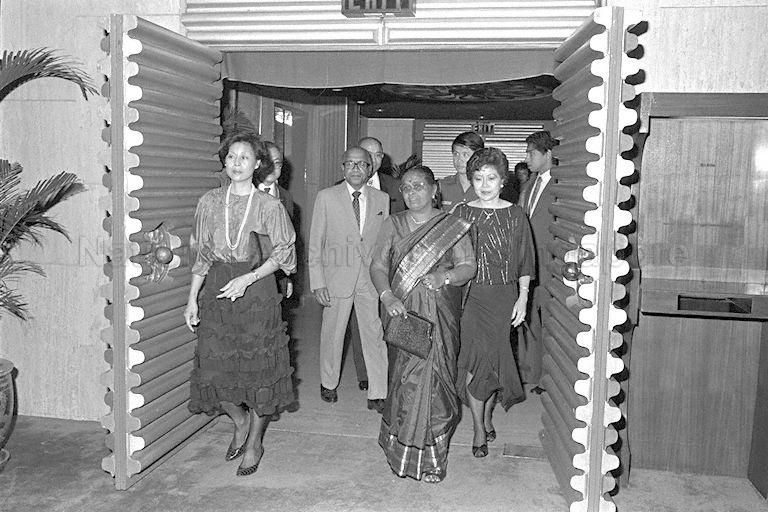 President Devan Nair and First Lady arriving at the 25th