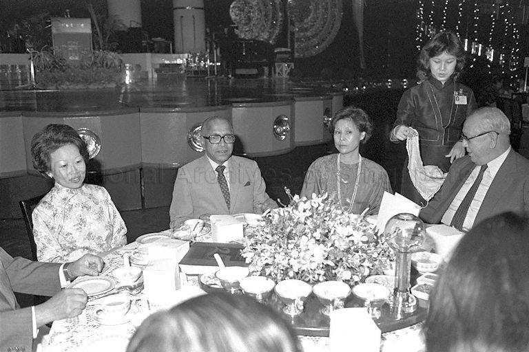 President Devan Nair attending the 25th anniversary charity