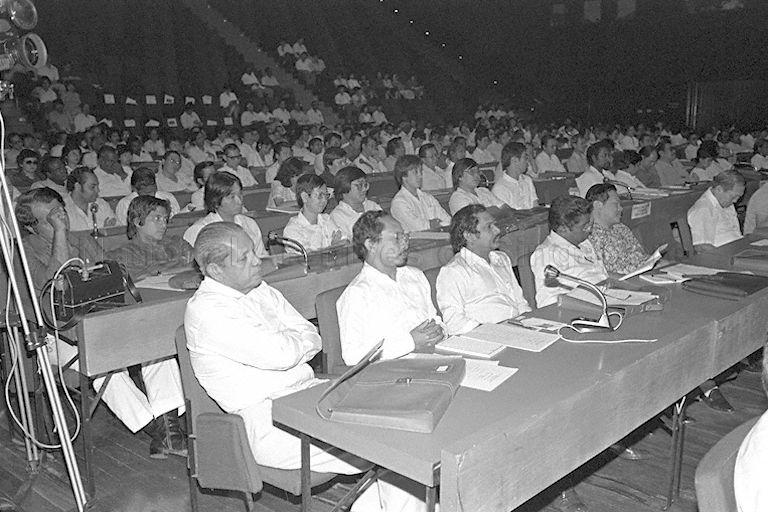 Attendees at the National Trades Union Congress 5th