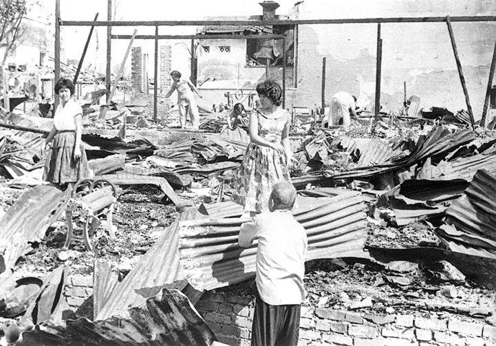 BUKIT HO SWEE, RUINS AFTER FIRE