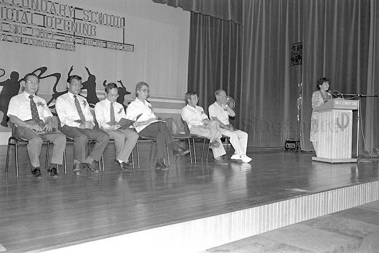 A speech is given during the official opening of Ping Yi