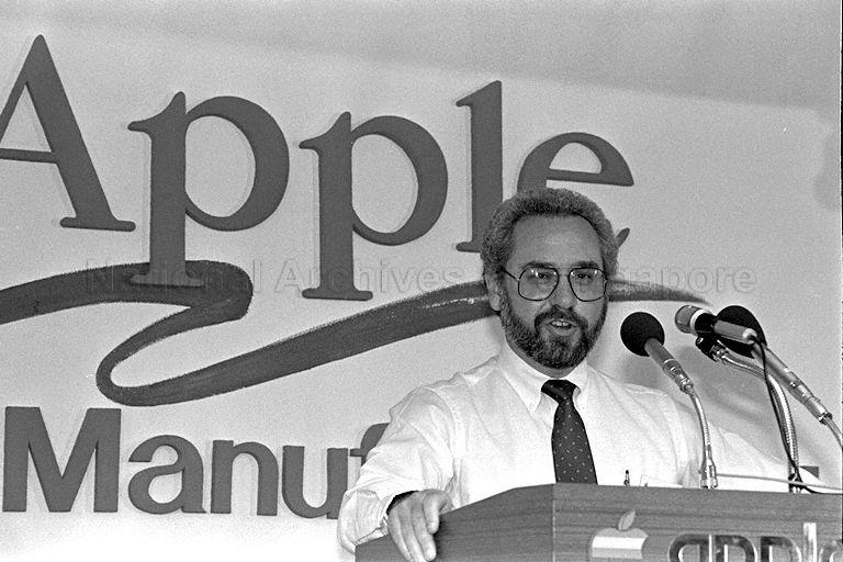 A speech is given at the Apple Computer International Ltd