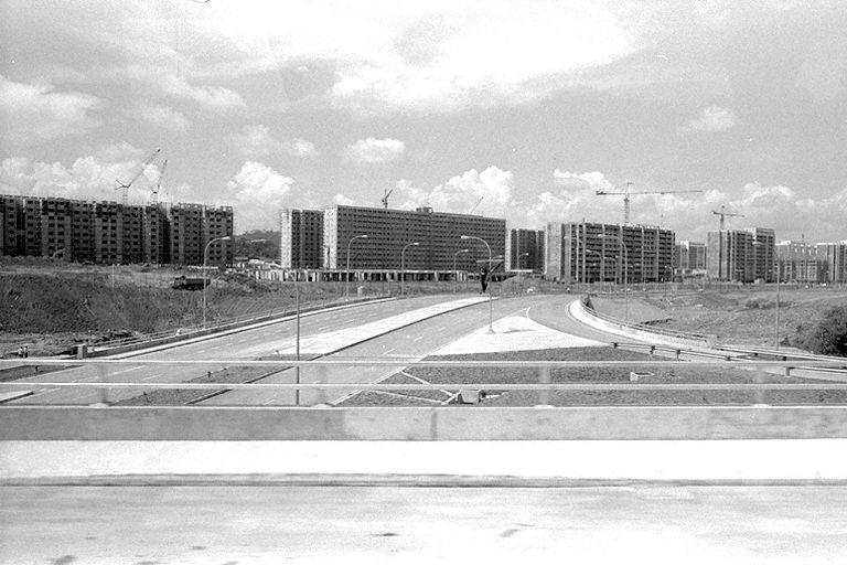 VIEW OF THE BUKIT TIMAH EXPRESSWAY OPENED BY THE THE