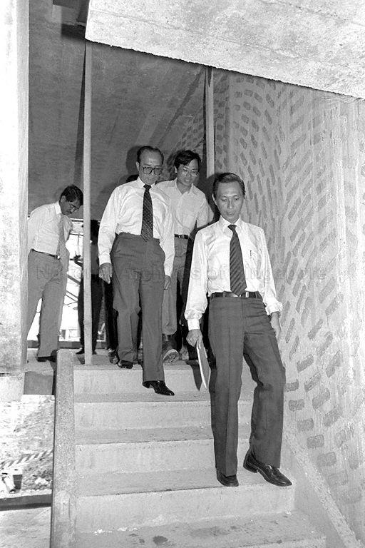 (From front) Brunei's Minister of Development, Pehin Abdul