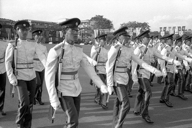 Marchpast during Singapore Armed Forces' (SAF) combined army