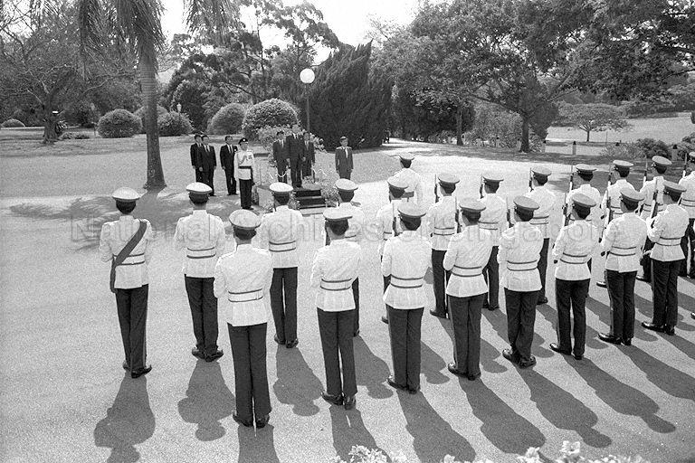 Ceremonial welcome at Istana for South Korean Ambassador Lee