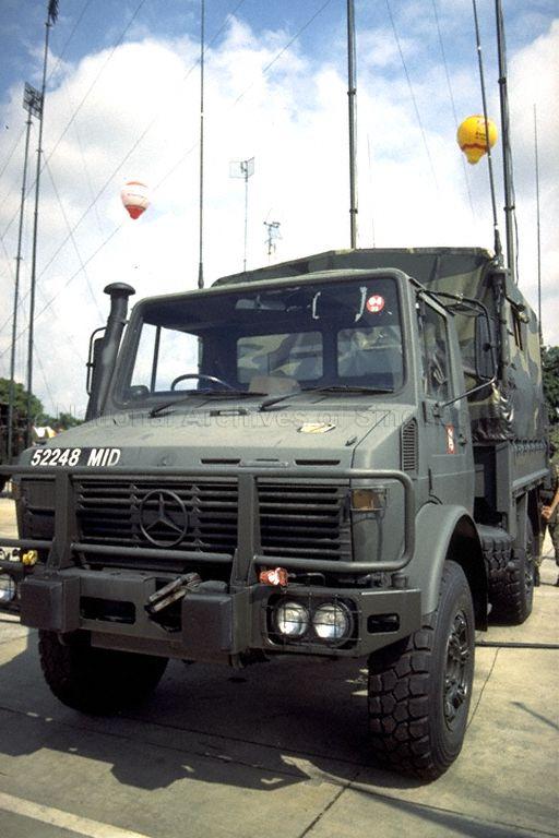 Military vehicle on display at Singapore Armed Forces (SAF)