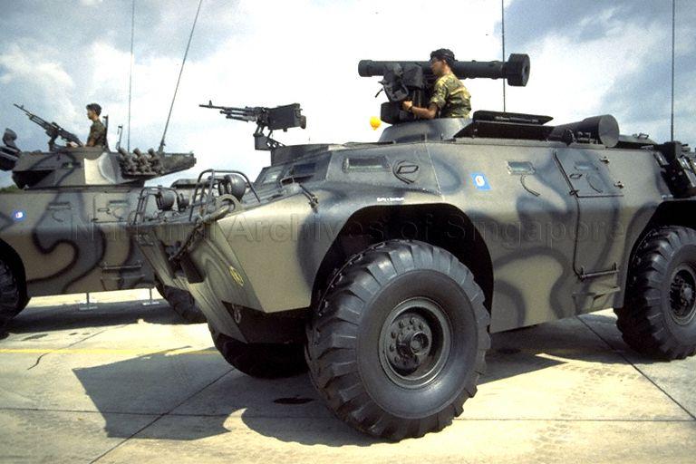 Armoured vehicles on display at Singapore Armed Forces (SAF