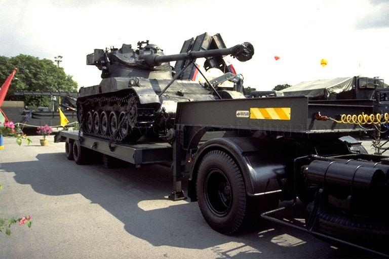 Armoured vehicle on display at Singapore Armed Forces (SAF)