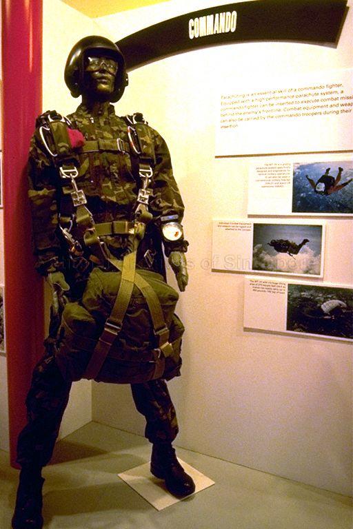 Model of commando at Singapore Armed Forces (SAF) exhibition
