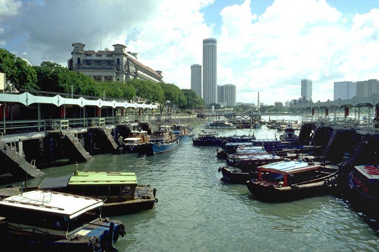 Scenes from Clifford Pier - Fullerton Building on left,