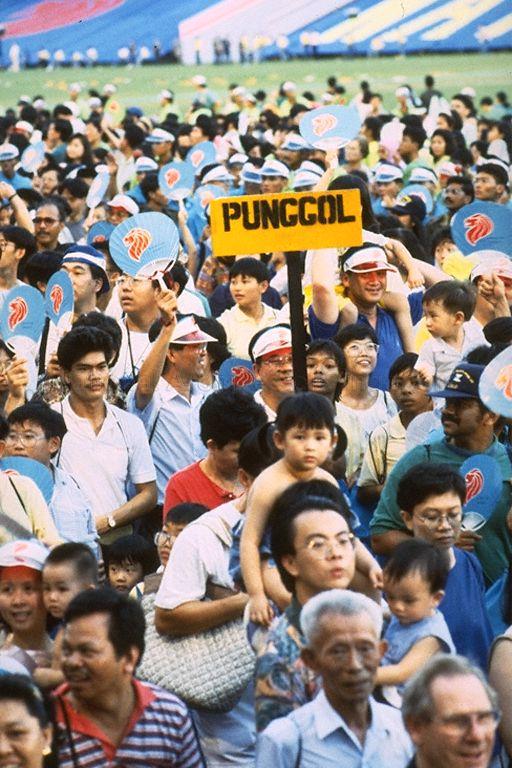National Day Parade 1993 Preview at the Padang -- Spectators