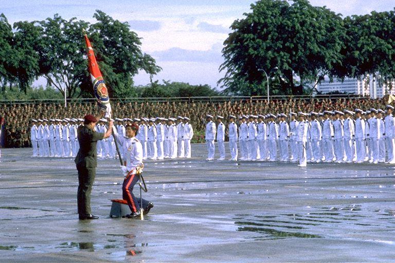 Presentation of Singapore Armed Forces (SAF) Colour to the