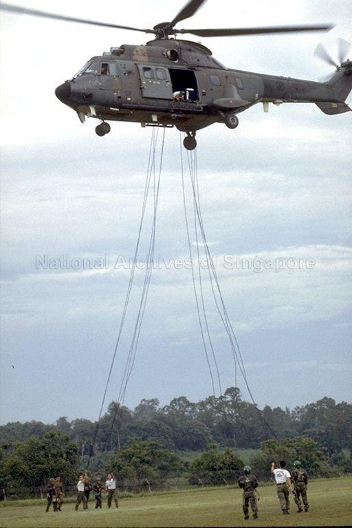 PHOTO SHOOT OF STABO-RIG DISPLAY AT SEMBAWANG AIRBASE FOR