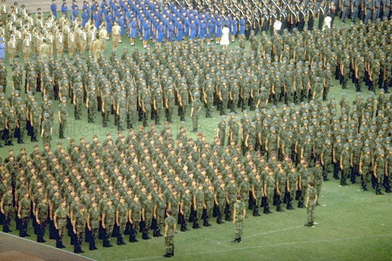 National Day Parade 1988 Rehearsal At National Stadium National Day Parade 1988 Rehearsal At National Stadium