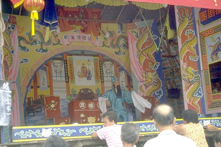 The Hokkien opera was part of the celebration for the patron