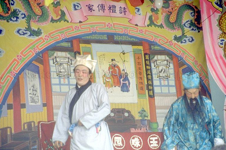 The Hokkien opera was part of the celebration for the patron