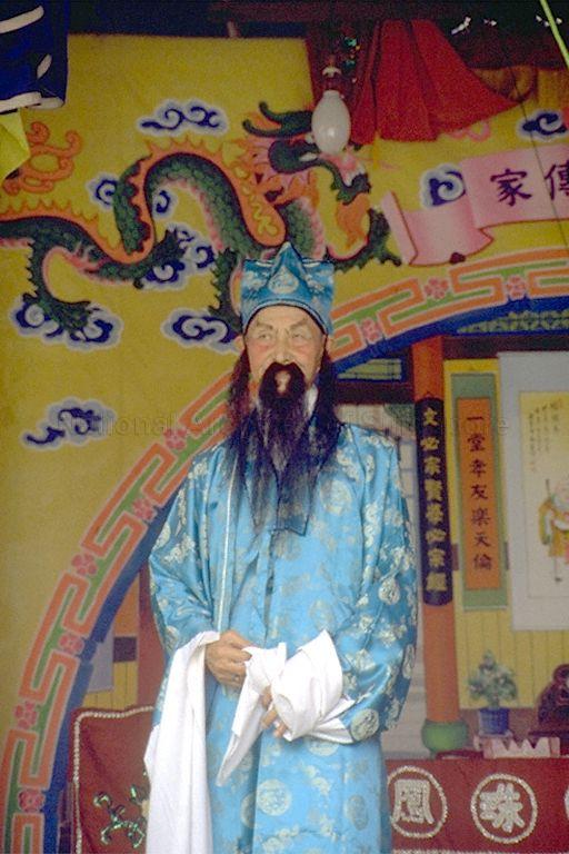 The Hokkien opera was part of the celebration for the patron