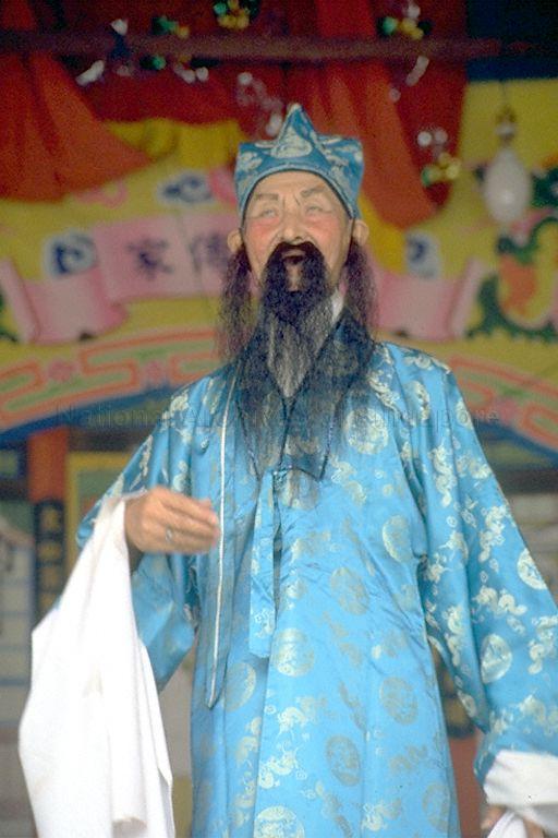 The Hokkien opera was part of the celebration for the patron