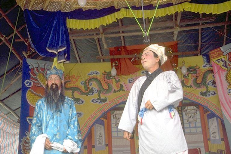 The Hokkien opera was part of the celebration for the patron