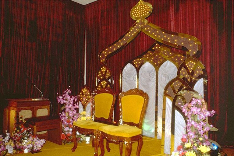 Interior view of the solemnization room at Registry of