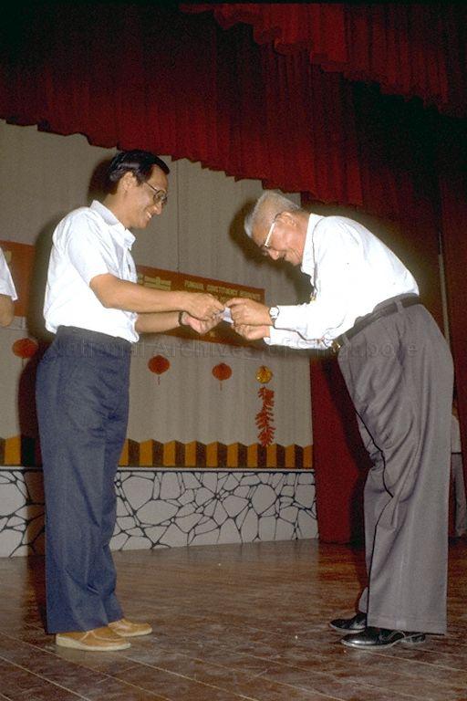 Minister without Portfolio Lim Chee Onn presenting