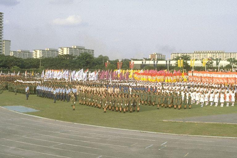 National Day Parade 1981 at Toa Payoh Sports Complex