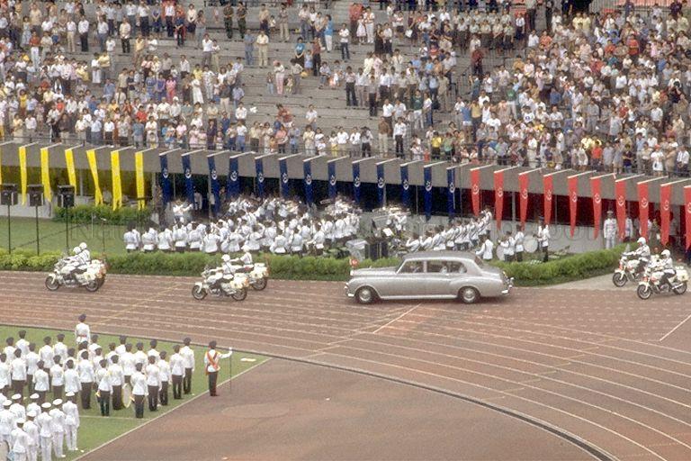 National Day Parade 1985 at National Stadium -- View of