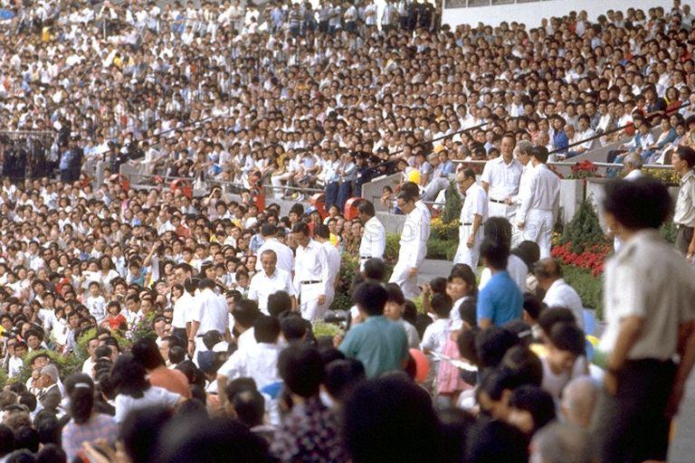 National Day Parade 1985 at National Stadium -- Members of