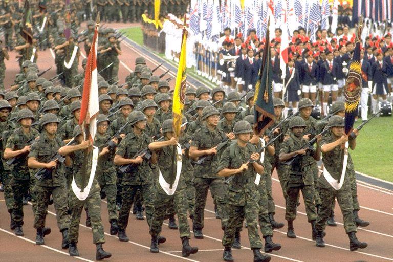 National Day Parade 1985 at National Stadium -- Singapore
