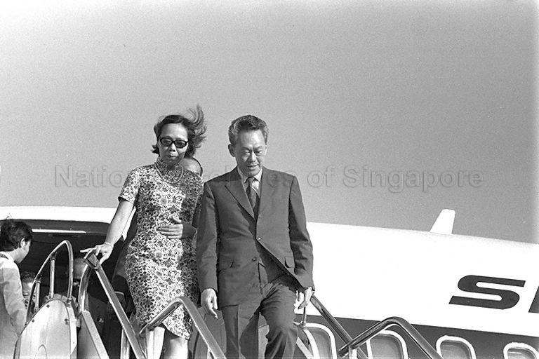 Prime Minister Lee Kuan Yew and his wife Mdm Kwa Geok Choo