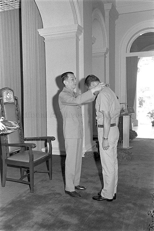 President Dr Benjamin Henry Sheares, who is also Chief Scout