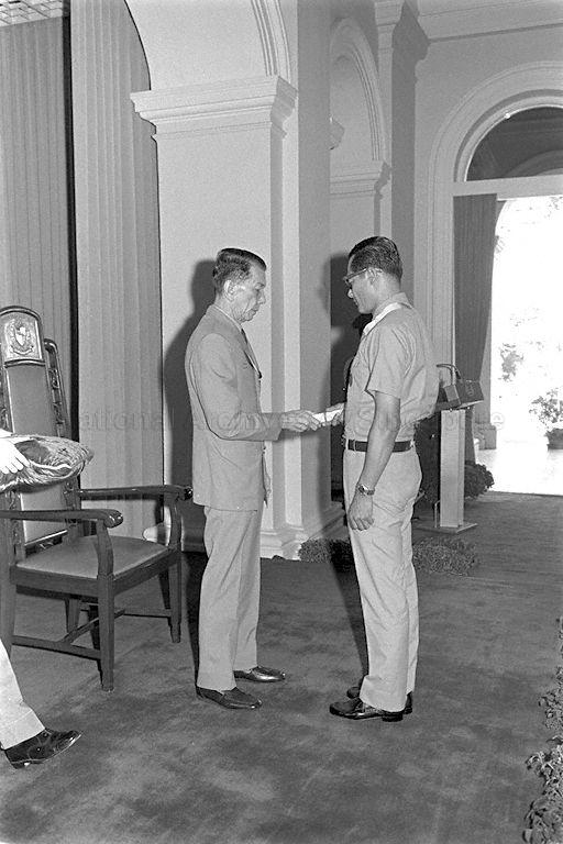 President Dr Benjamin Henry Sheares, who is also Chief Scout