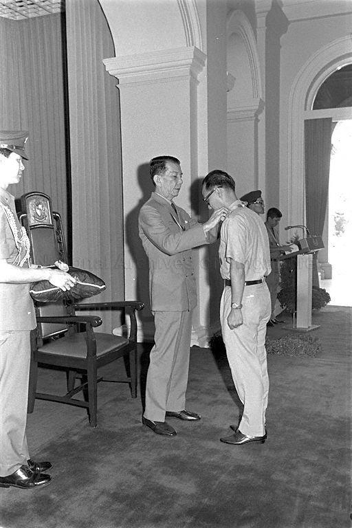 President Dr Benjamin Henry Sheares, who is also Chief Scout