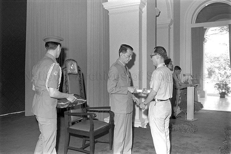 President Dr Benjamin Henry Sheares, who is also Chief Scout