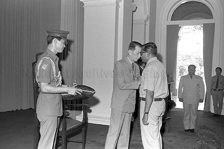 President Dr Benjamin Henry Sheares, who is also Chief Scout