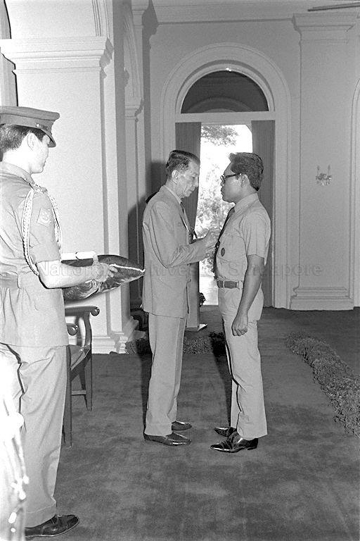 President Dr Benjamin Henry Sheares, who is also Chief Scout