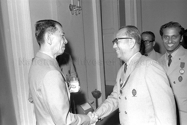 President Dr Benjamin Henry Sheares, who is also Chief Scout