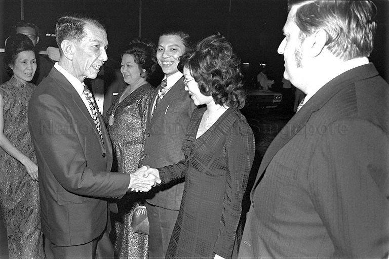 President Dr Benjamin Sheares and the First Lady participate