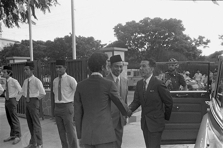 President Dr Benjamin Sheares, joined by President of