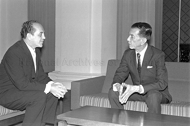 President Dr Benjamin Henry Sheares with the first East