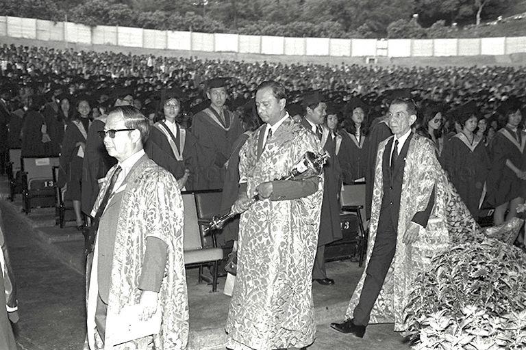 (From left) Vice-Chancellor of the National University of