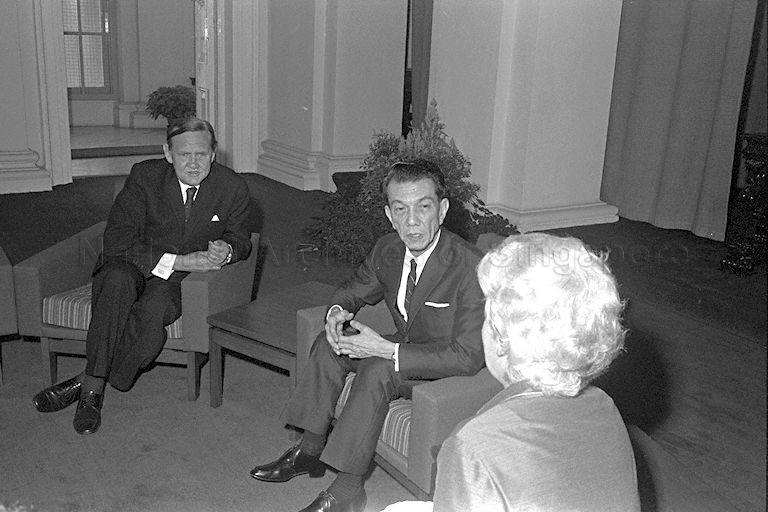 AUSTRALIAN PRIME MINISTER JOHN GORTON AND WIFE MRS BETTINA