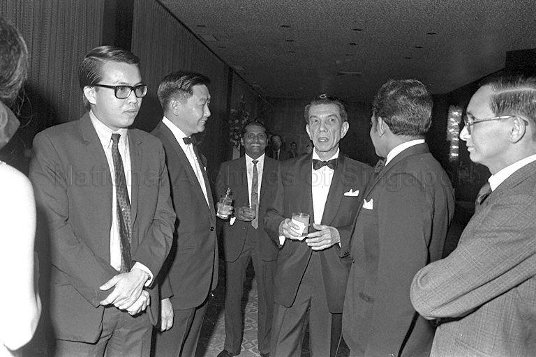 President Dr Benjamin Henry Sheares with guests at banquet